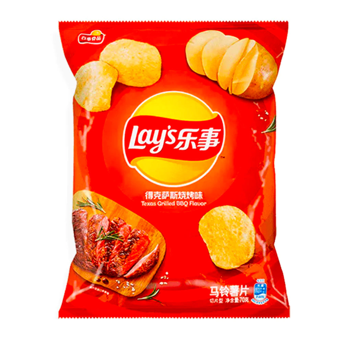 Lay's Texas Grilled BBQ (70g) (China) 6-Pack – POPS DISTRO INC. - WHOLESALE