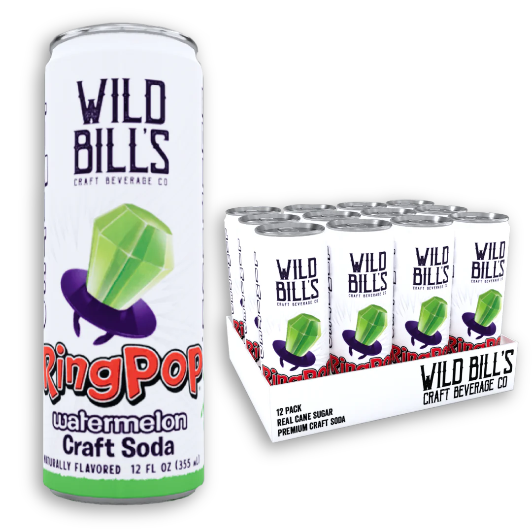 Wild Bill's Ring Pop Watermelon (12oz Cans, 12ct) – Pop's Distro Inc ...