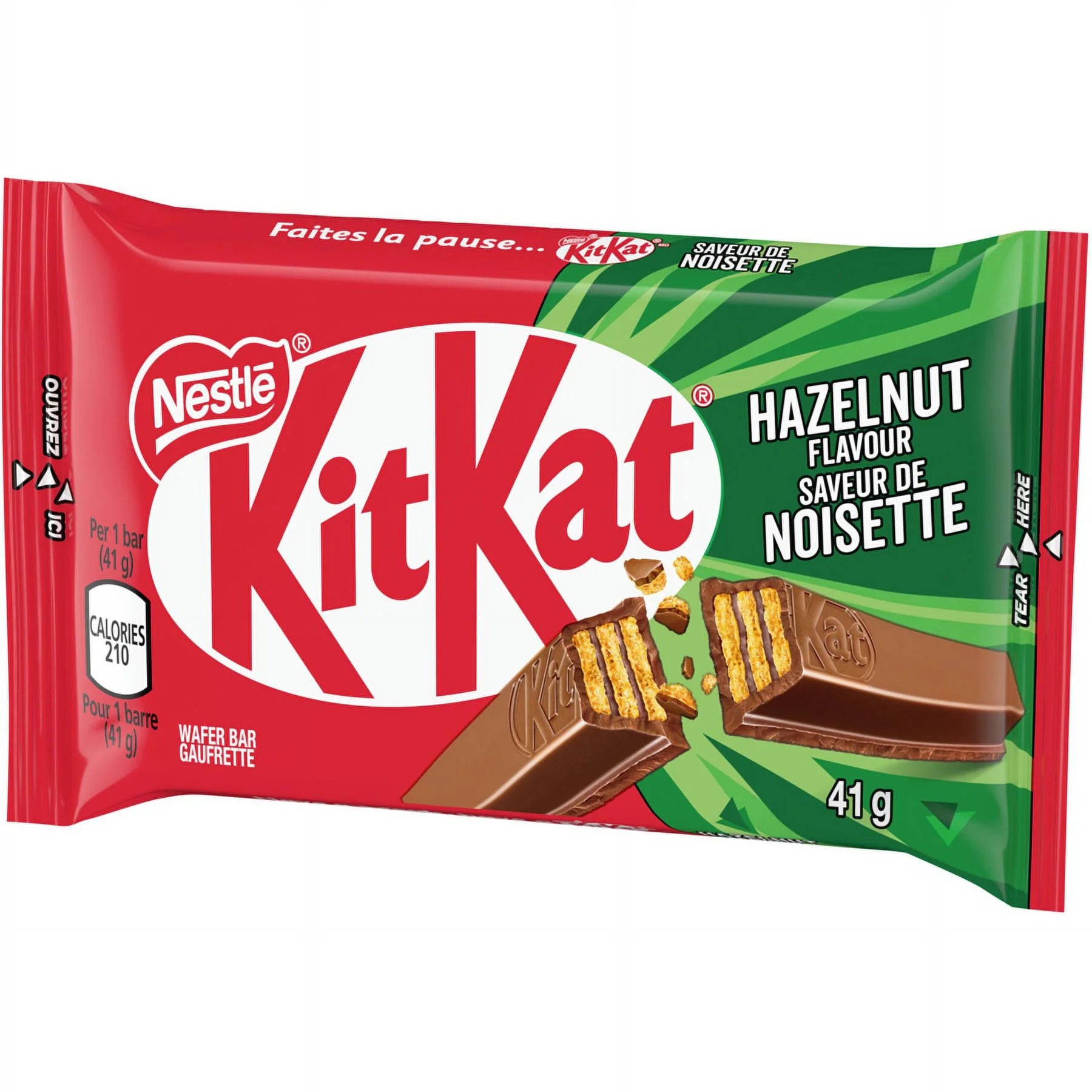 Kit Kat Hazelnut (41g, Canada) | 24-Pack Nutty Chocolate Delight – POPS ...