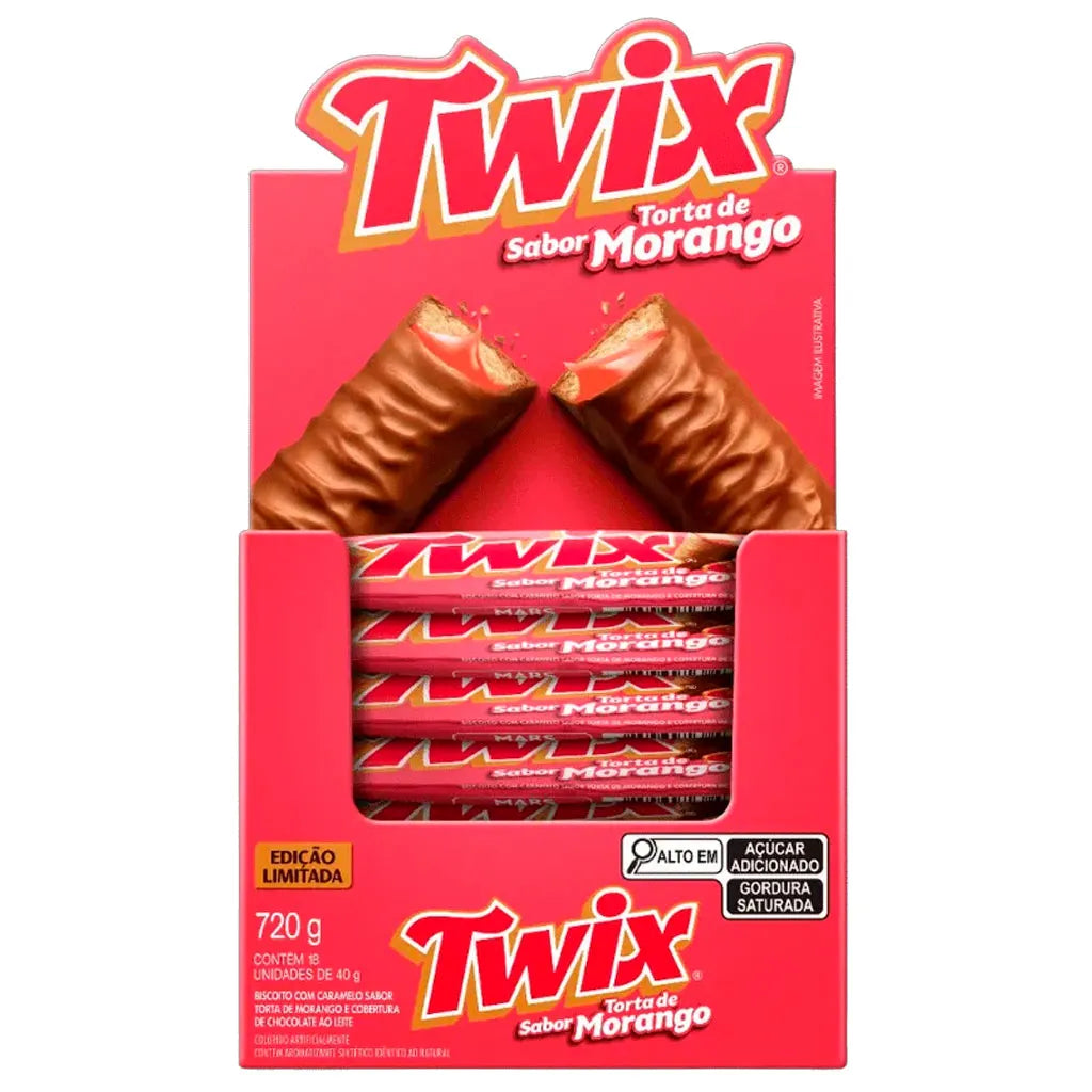 Twix Strawberry Cheesecake (40g, Brazil) | 18-Count Decadent Dessert ...