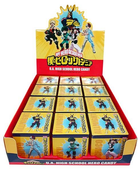 My Hero Academia, U.A. High School Hero Candy, 12ct Tin – POPS DISTRO ...